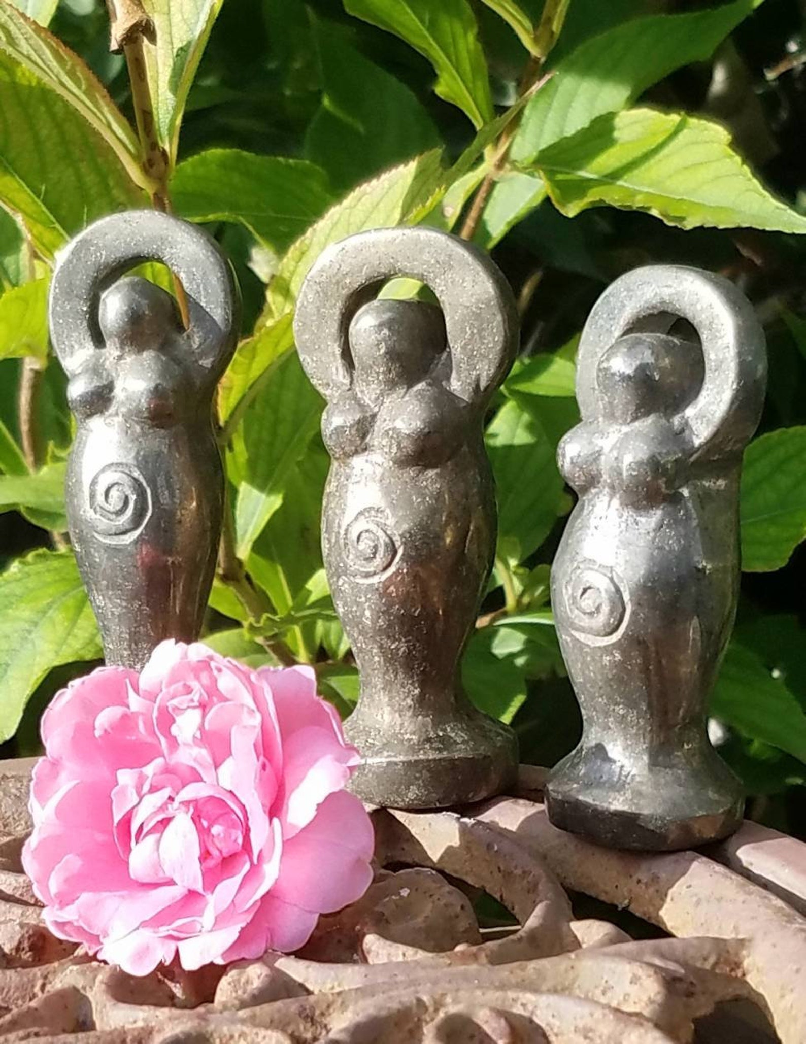 Gold Pyrite Gaia Goddess Statue Figurine Crystal Hand Carved - Etsy