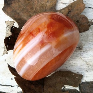 Large Carnelian Agate Palmstone Geode Natural Prosperity Reiki Crystal ...
