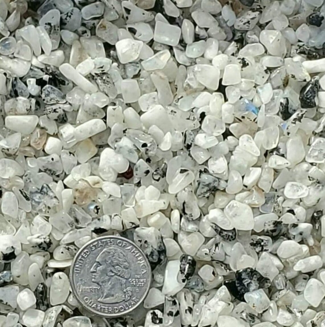 Rainbow Moonstone Crystal Quartz Chips Nuggets Medium No Hole | Etsy