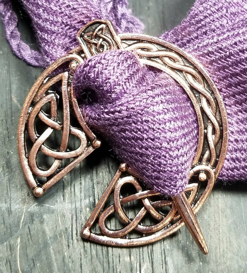 Gorgeous Brooch Pin Celtic Knot Pin Irish Shawl Cloak Pin - Etsy