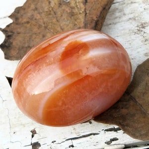 Large Carnelian Agate Palmstone Geode Natural Prosperity Reiki Crystal ...