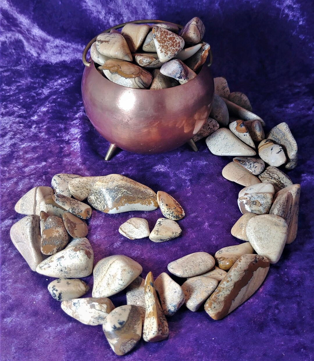 Tumbled Picture Jasper Crystal Healing Creativity Gemstone Polished ...