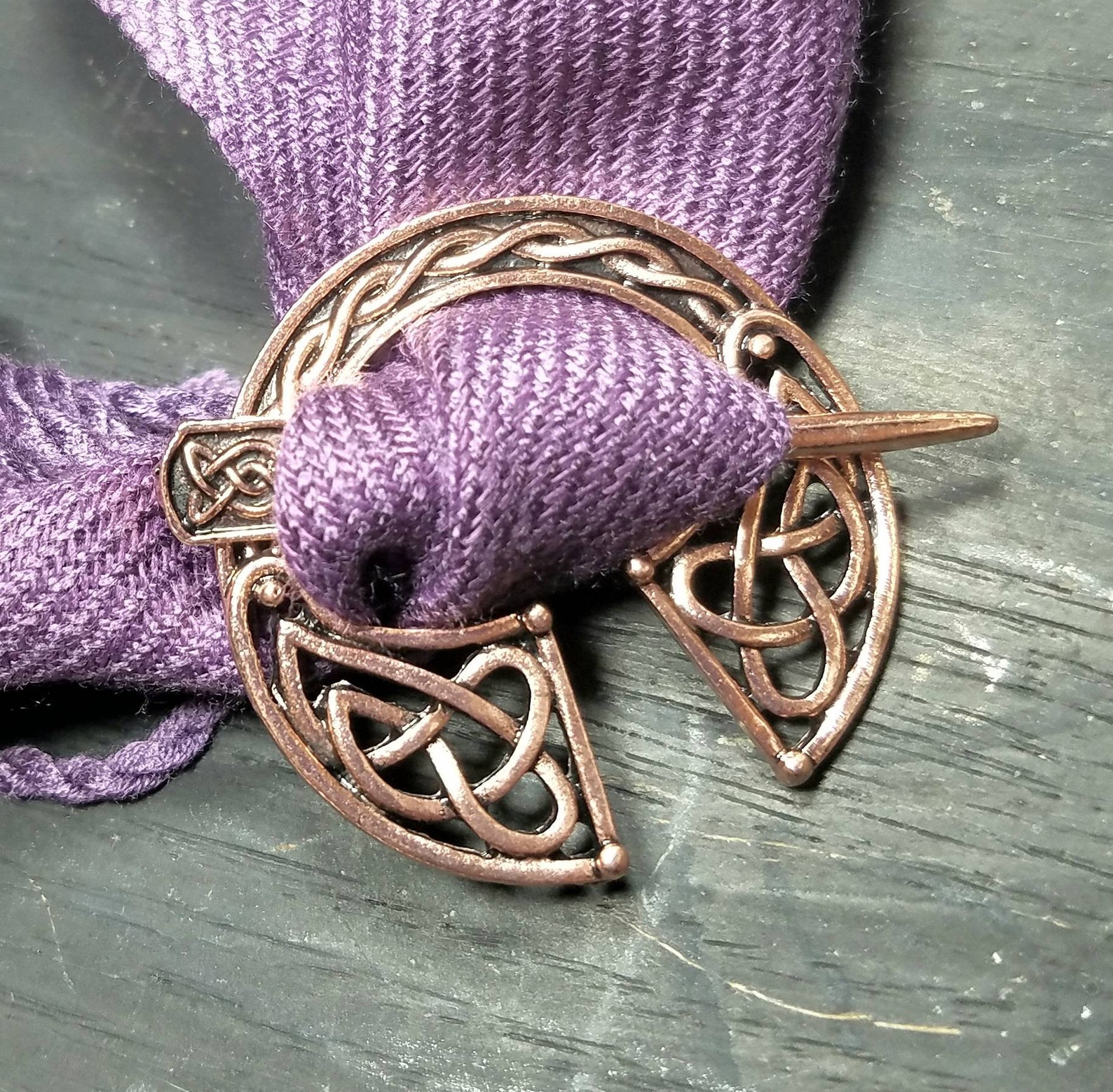 Gorgeous Brooch Pin Celtic Knot Pin Irish Shawl Cloak Pin - Etsy