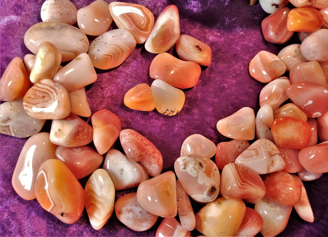 Crystal Carnelian Agate Gemstone Polished Chakra Stone Reiki Charged ...