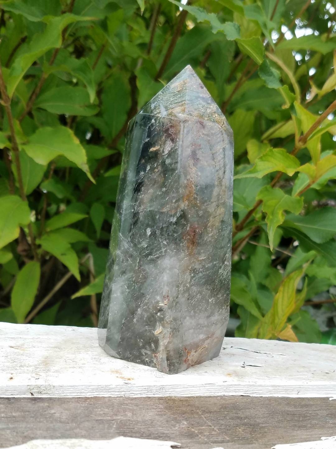 EPIC Scenic Green Quartz Shamanic Dream Stone Lodolite Garden Crystal ...