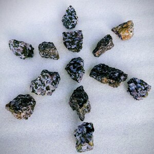 Merlinite Indigo Gabbro Mystic Merlinite Raw Rough Stone Crystal ...