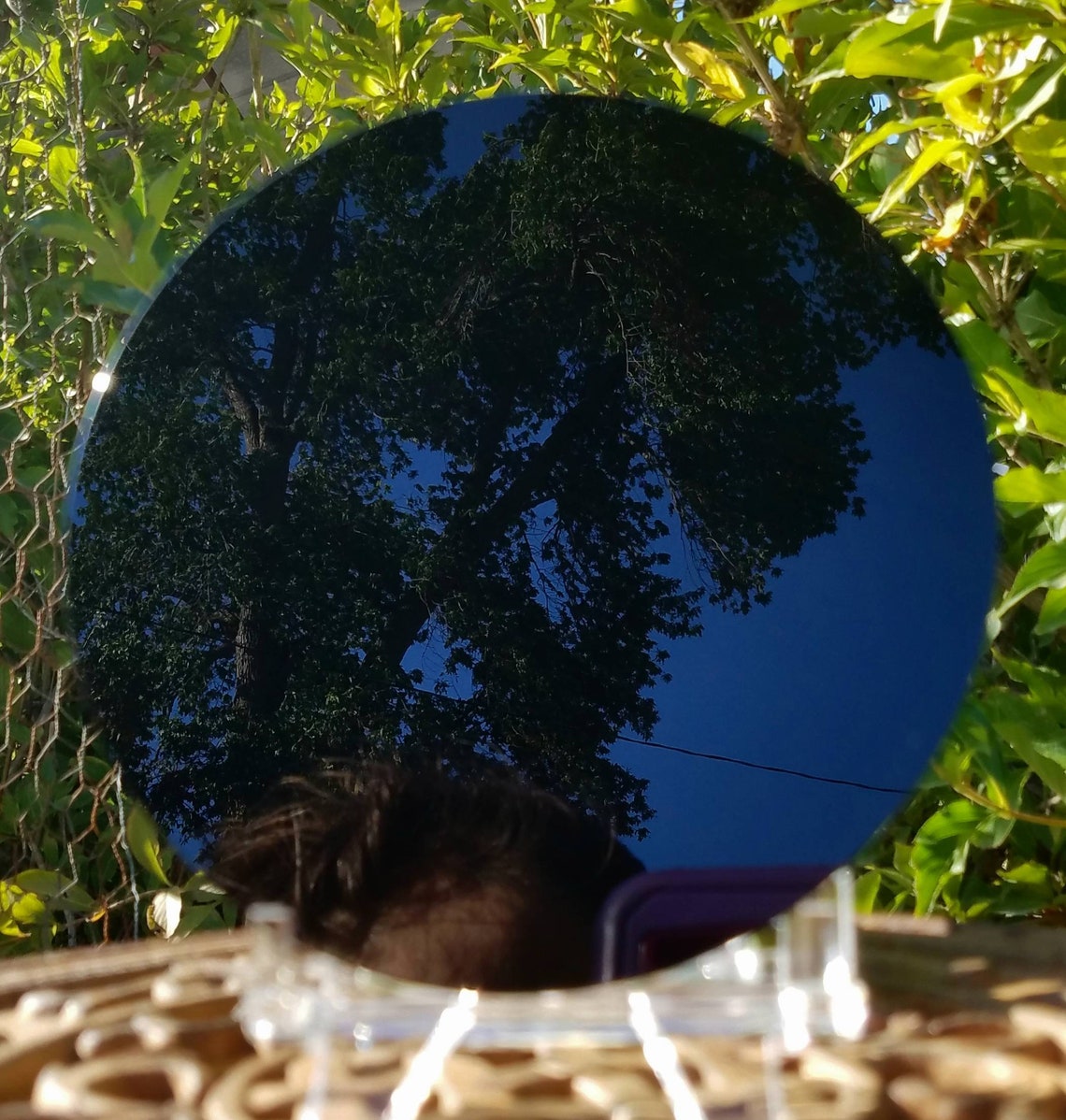 Black Obsidian Crystal Scrying Mirror Plate Crystal 100mm - Etsy
