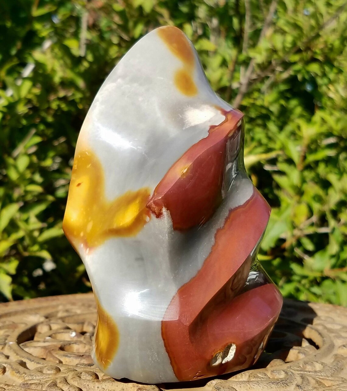 Large Polychrome Jasper Flame Stone Crystal Natural Stone - Etsy
