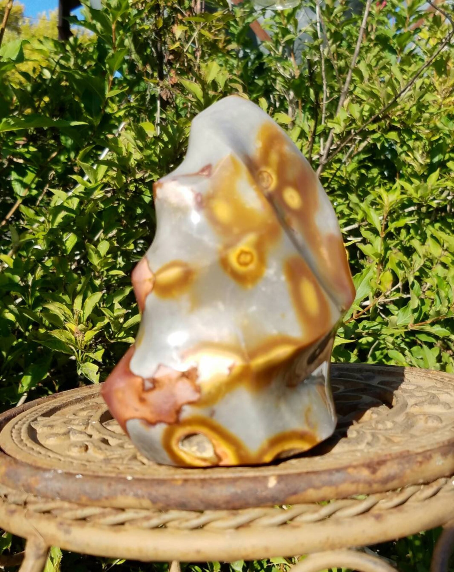 Large Polychrome Jasper Flame Stone Crystal Natural Stone - Etsy