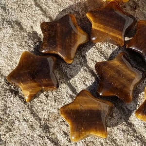 Star Tigers Eye Tiger Iron Crystal Carving Gemstone Healing Altar Yoga ...