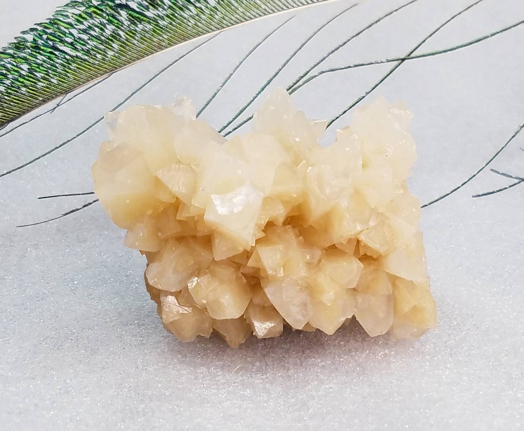 Large Yellow Orange Calcite Raw Cluster Points Stone Crystal Orange ...