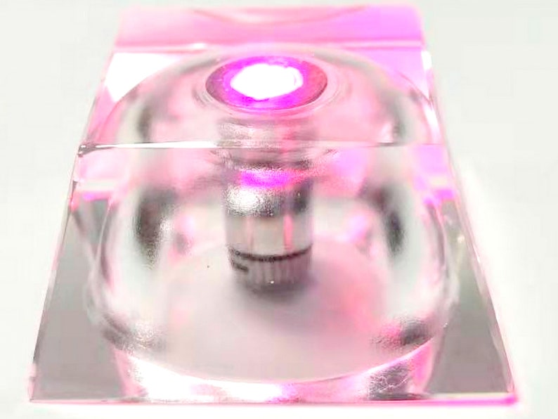 Clear Glass LED Light Display Stand Crystal Ball Tower Holder - Etsy