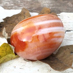 Large Carnelian Agate Palmstone Geode Natural Prosperity Reiki Crystal ...
