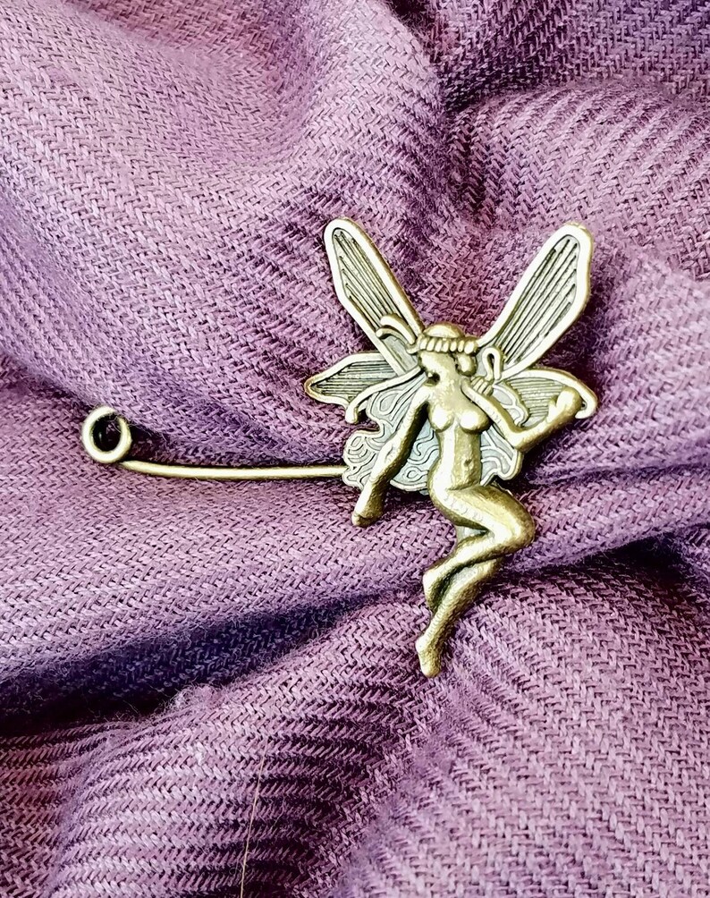 Fairy Goddess Brooch Pin Celtic Knot Pin Shawl Cloak Pin Scarf - Etsy