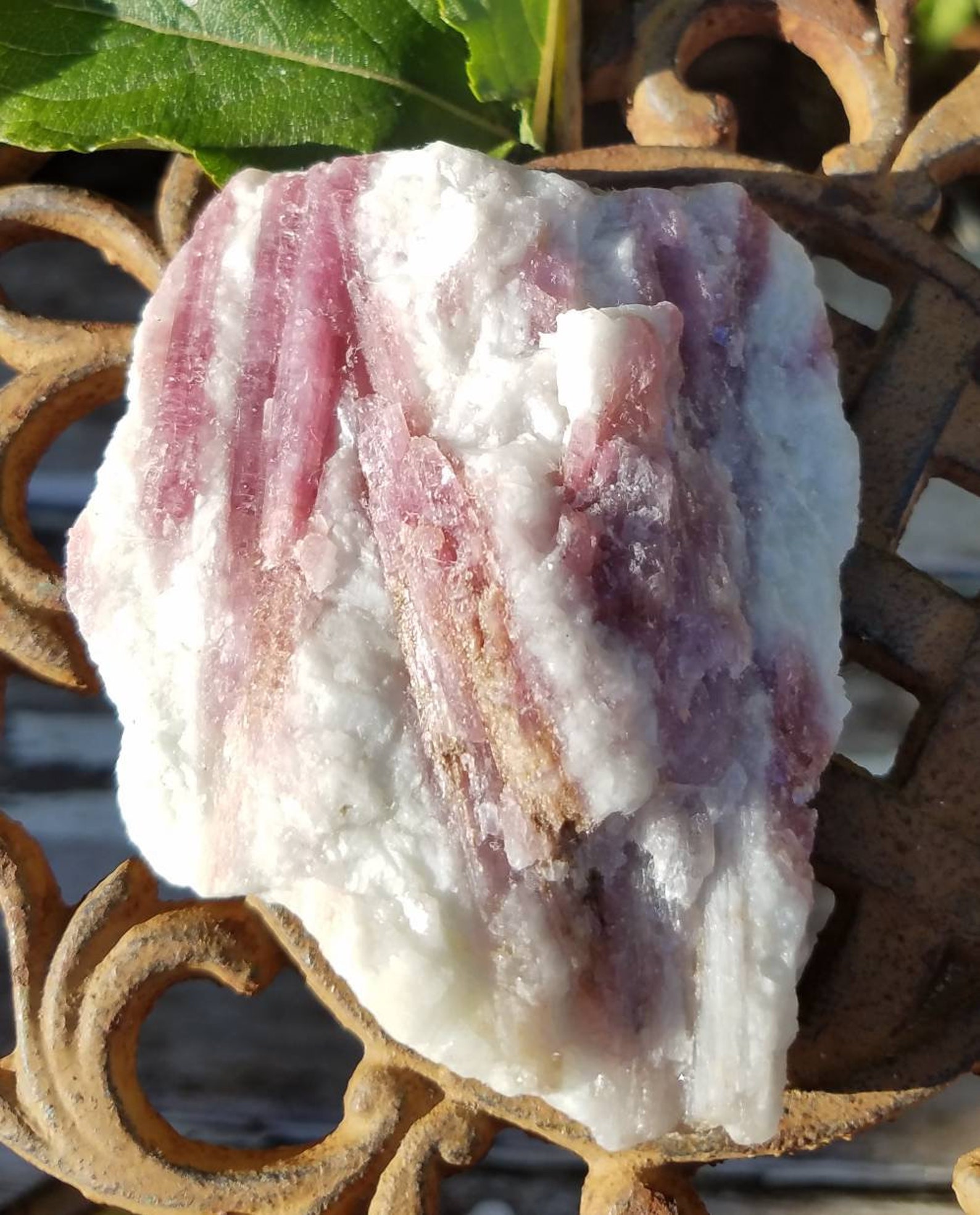 Rubellite Ruby Tourmaline Quartz Crystal Matrix Rare Heart - Etsy