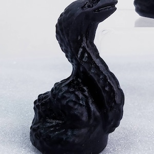 Black Obsidian Snake Serpent Spirit Totem Cobra Detailed Hand - Etsy
