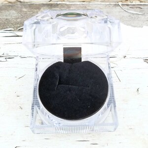 Acrylic Ring Box Black Velvet Crystal Cut Clear Ring Box Gift - Etsy