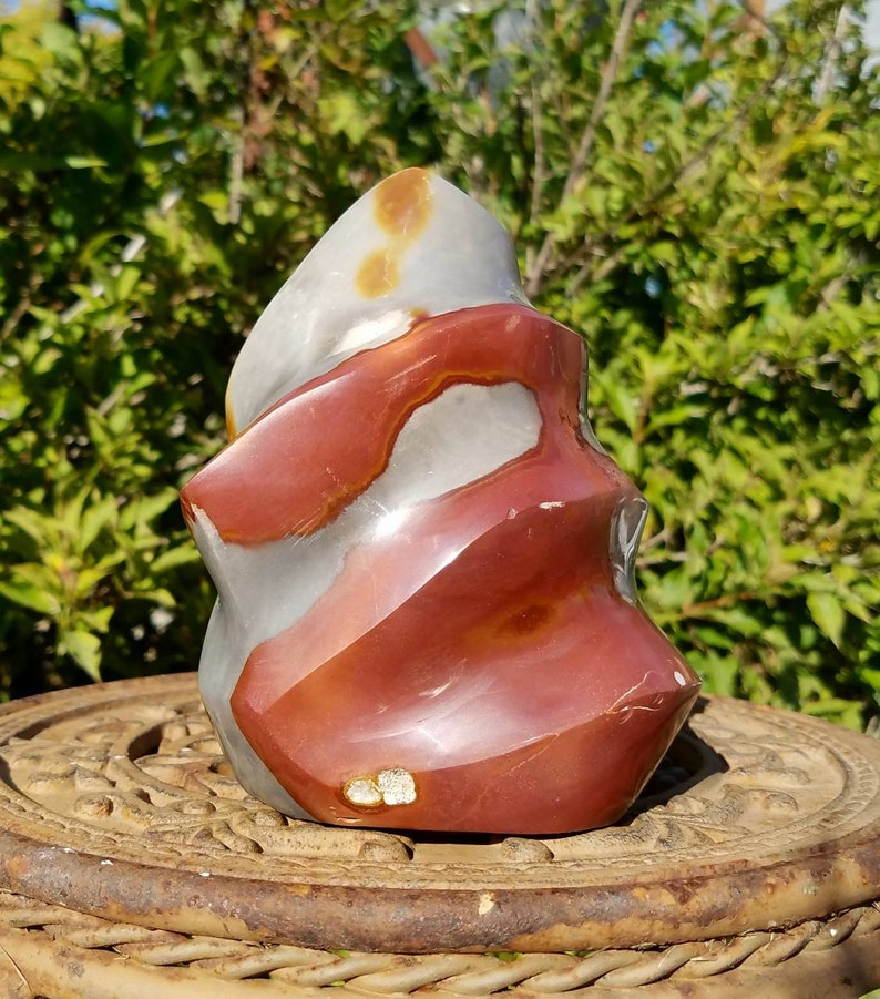 Large Polychrome Jasper Flame Stone Crystal Natural Stone - Etsy