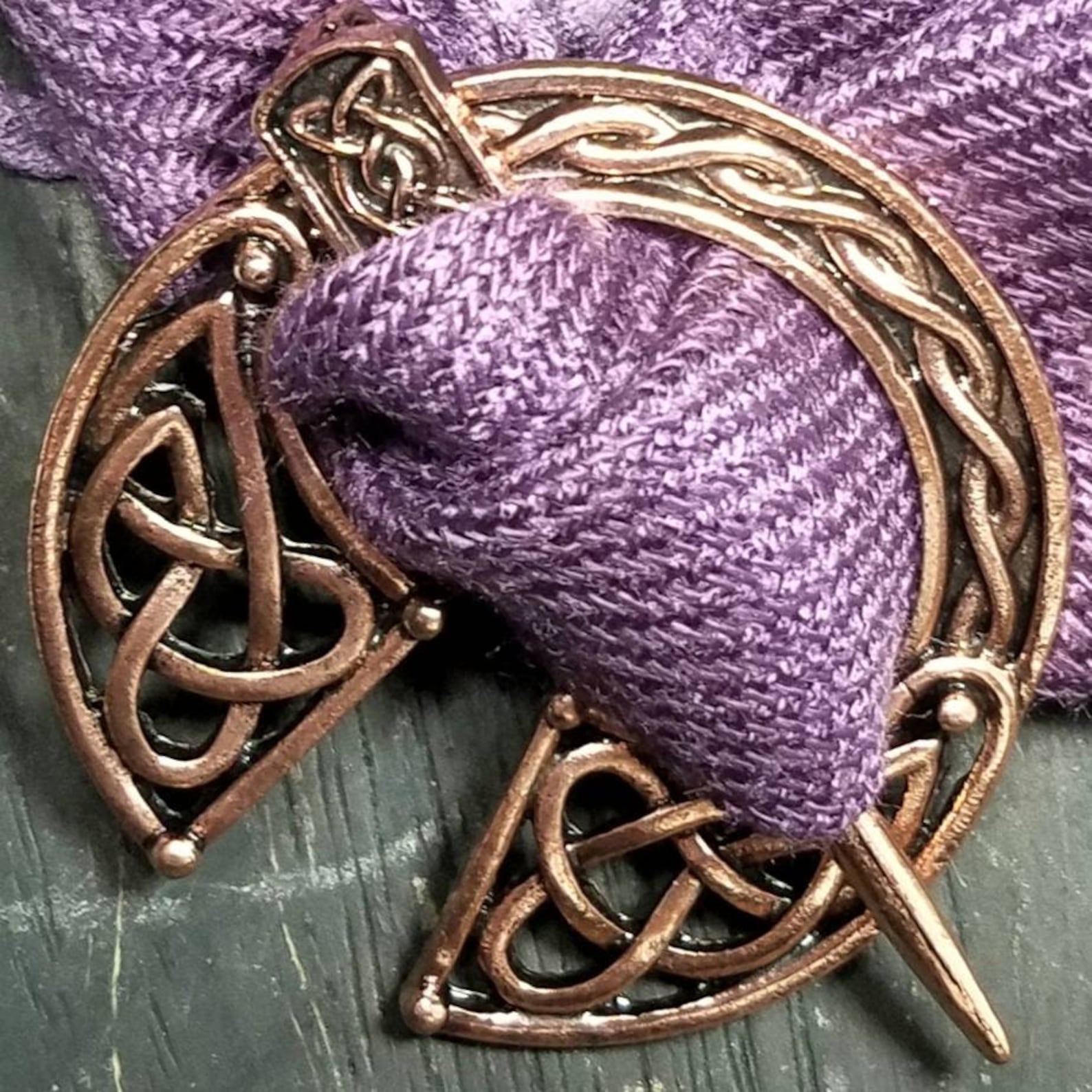 Gorgeous Brooch Pin Celtic Knot Pin Irish Shawl Cloak Pin | Etsy