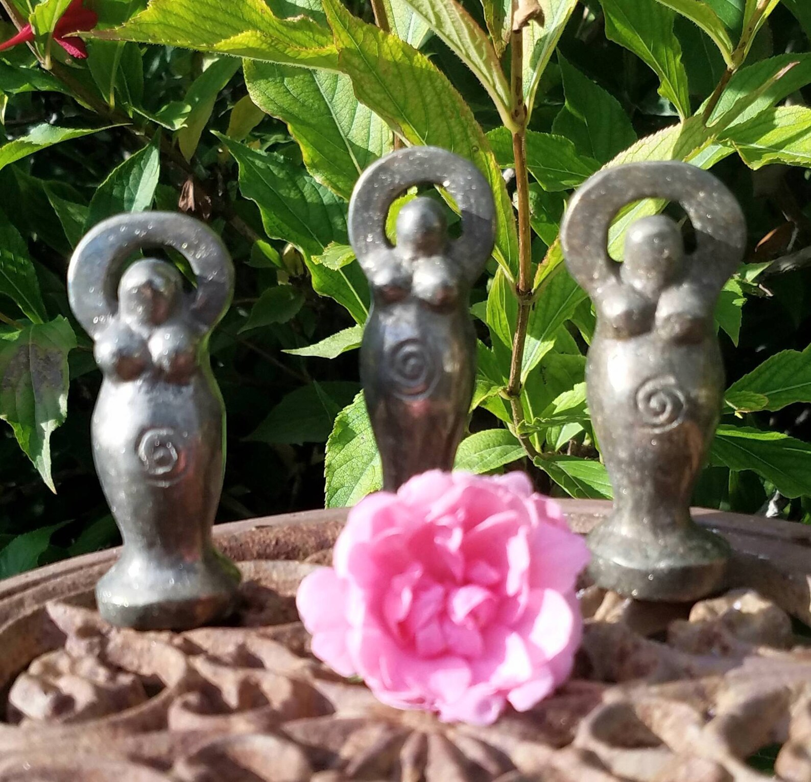 Gold Pyrite Gaia Goddess Statue Figurine Crystal Hand Carved - Etsy