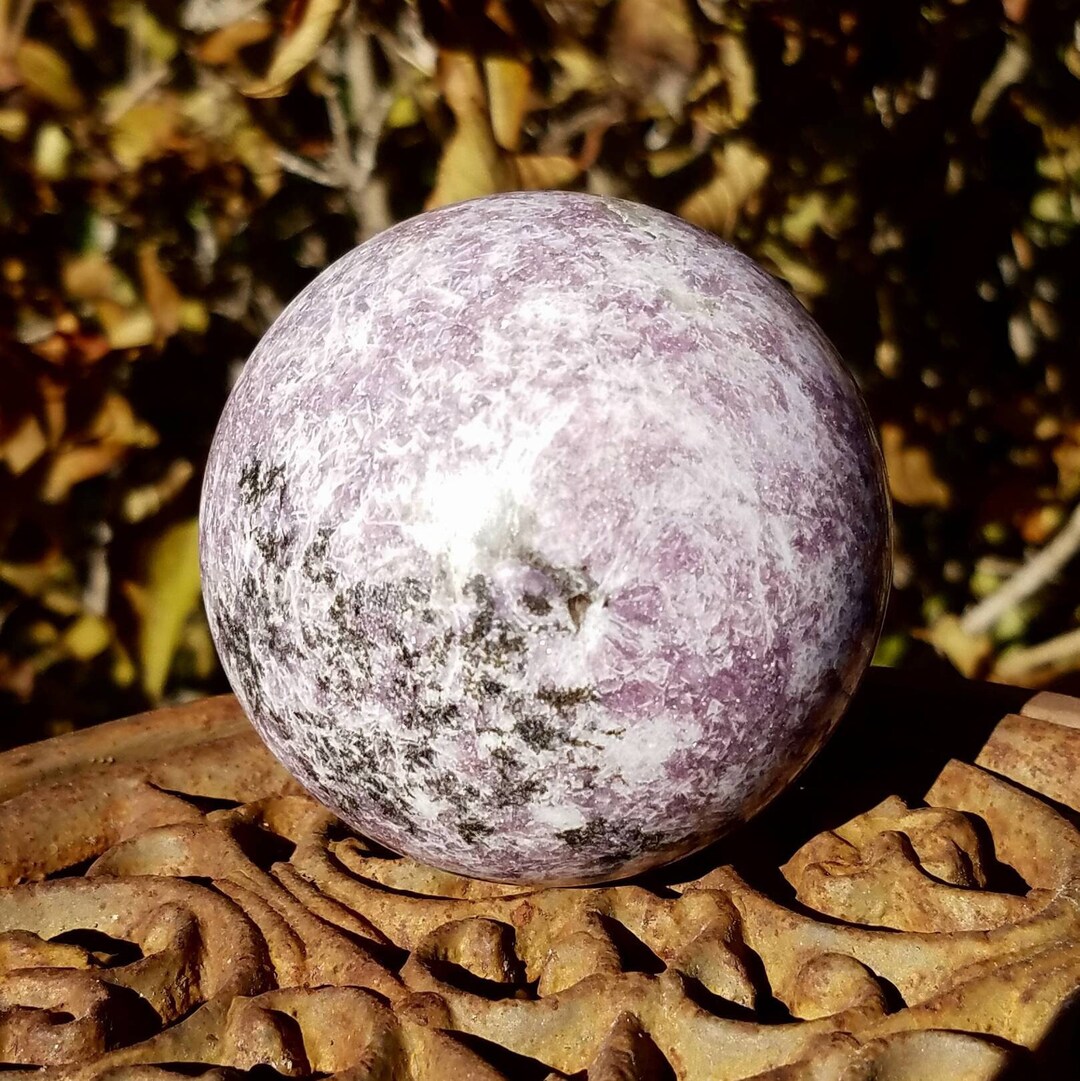 Unicorn Stone Lepidolite Purple Gray Tourmaline Pegmatite Smoky Crystal ...