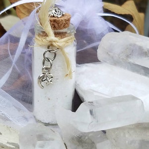 White Cauldron Ritual Sand Bottle Gift Set 4oz Ritual Crystal ...