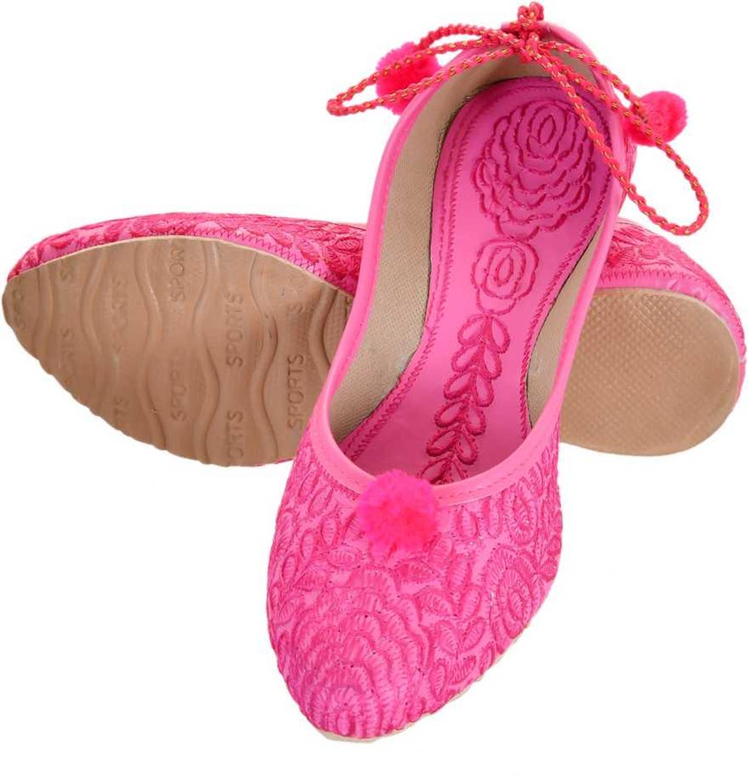 Pink Punjabi Jutti,handmade Leather Jutti Embroidered Jutti Luxury ...