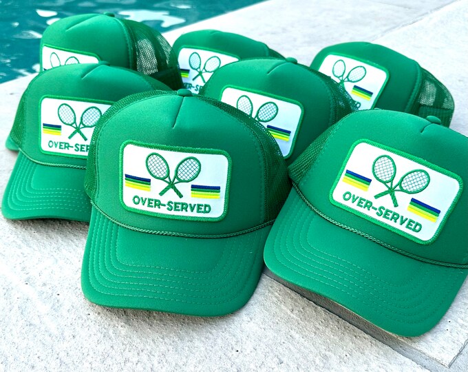 Custom Tennis Trucker Hat Cap, 40th 50th Birthday Gift Ideas, Girls ...