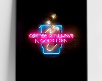 Coffee neon sign | Etsy