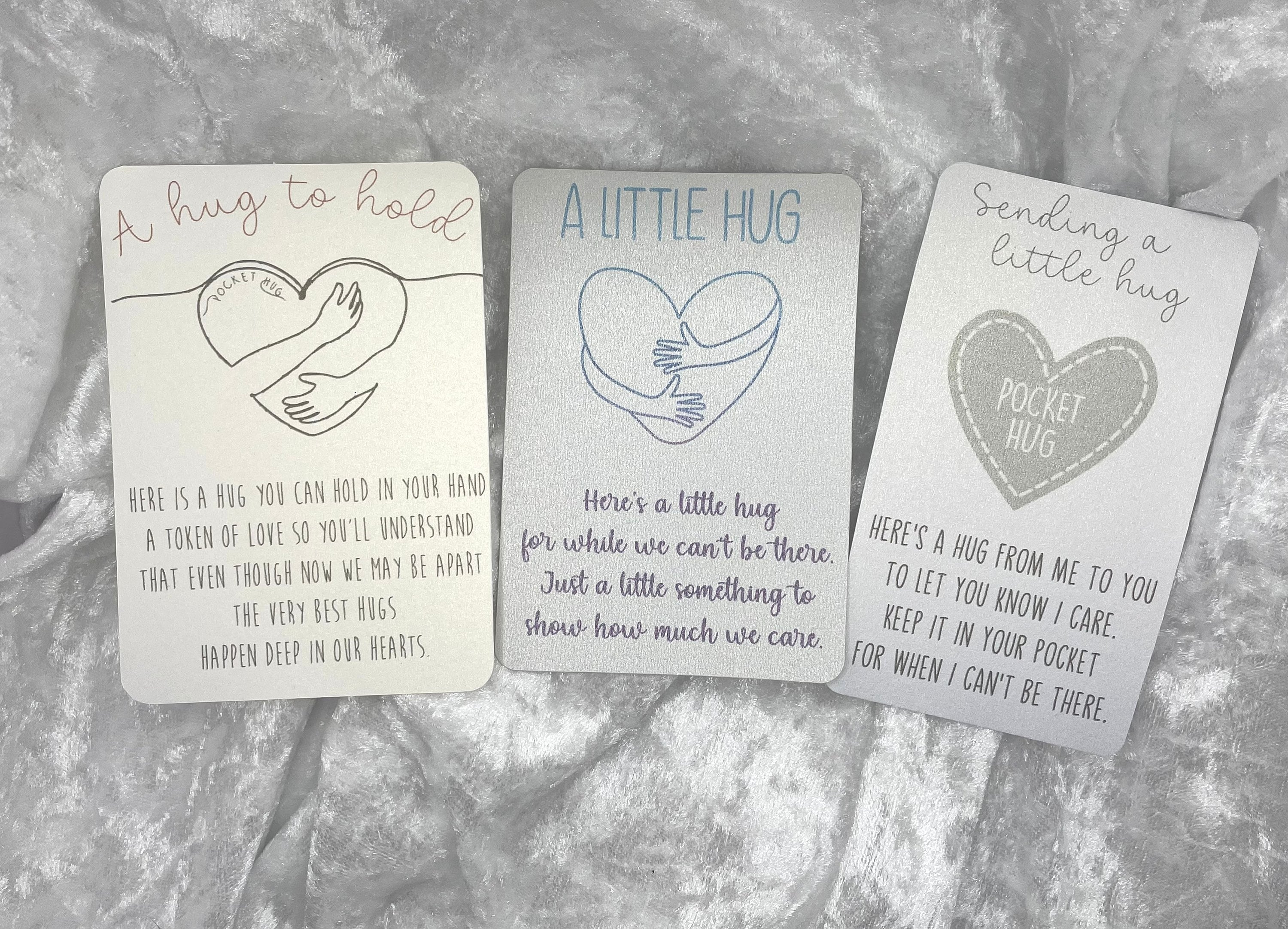 Pocket Hug, Pocket Heart, Pocket Hug Poem Card, Isolation Gift Hug ...