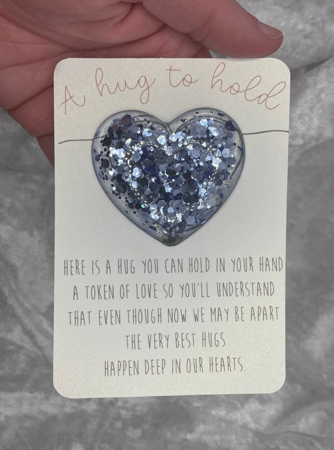 Pocket Hug Pocket Heart Pocket Hug Poem Card Isolation Gift - Etsy