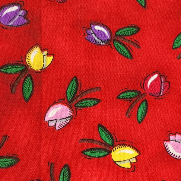Tulip Print Fabric - Etsy