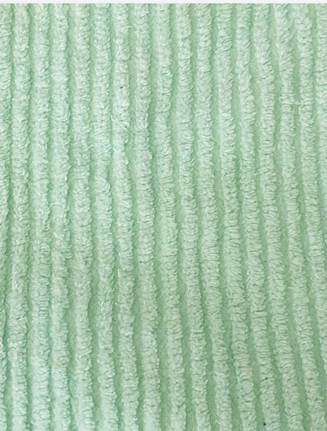 Mint Green Chenille Fabric, Seafoamgreendécor Baby, Chenille Vintage ...