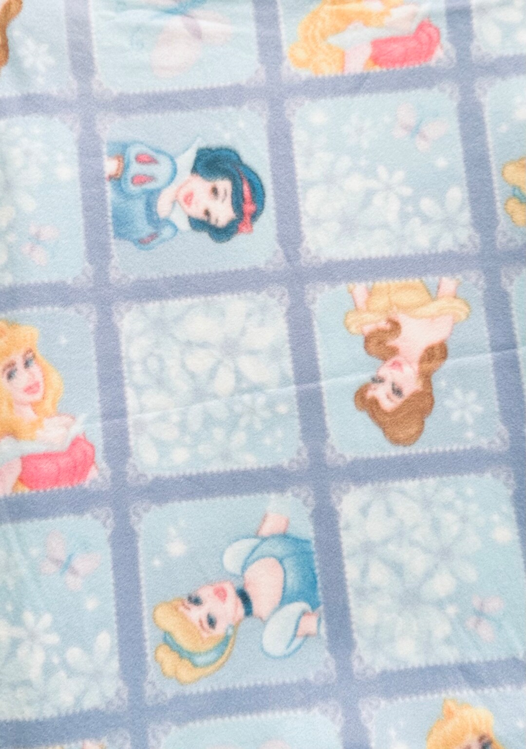 Disney Princess Fleece Fabric, Blue Cinderella Fleece Fabric, Snow ...