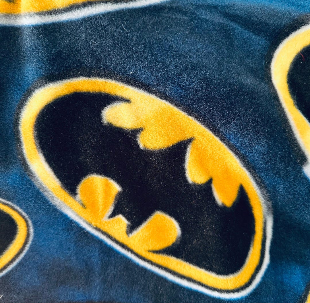 Batman Fleece Fabric, Superhero Emblem, Gotham City, 56" Wide - Etsy