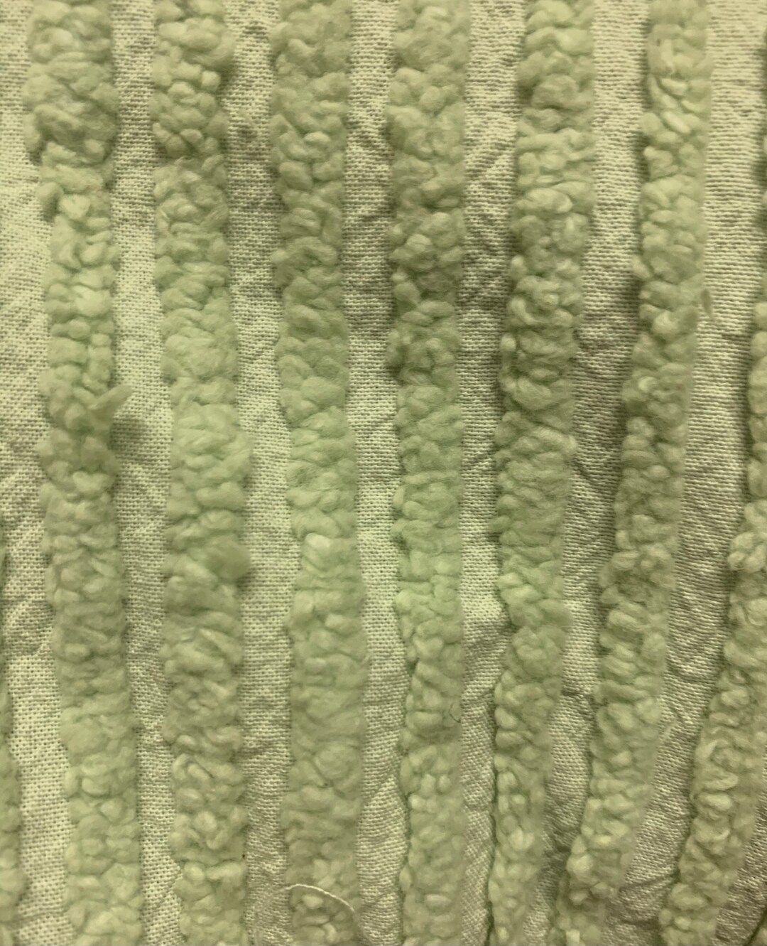 Celery Green Chenille Fabric, Kids Decor ,green Chenille Vintage Fabric ...