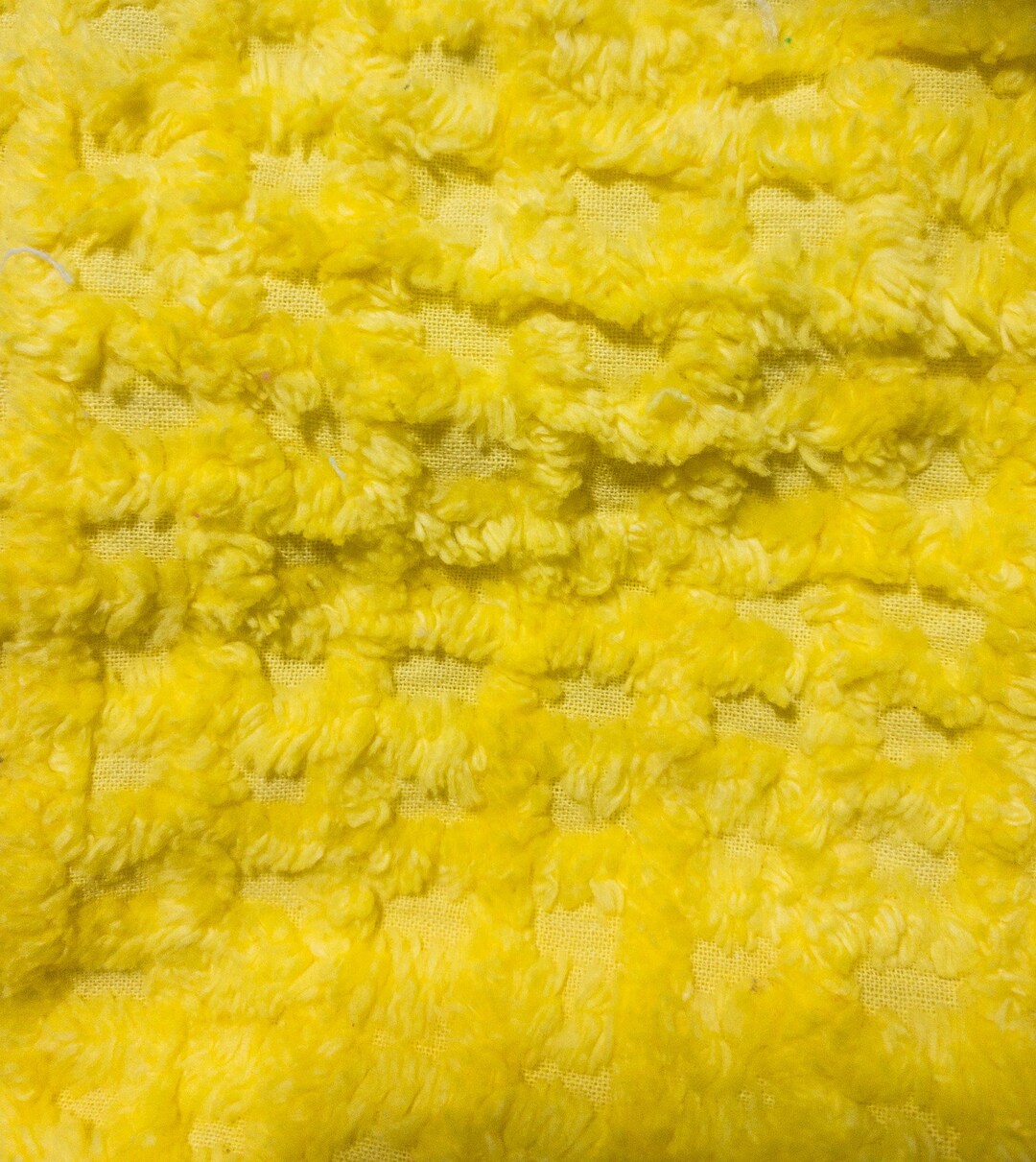 Mustard Yellow Chenille Fabric, Kids Decor Bright Yellow Chenille ...