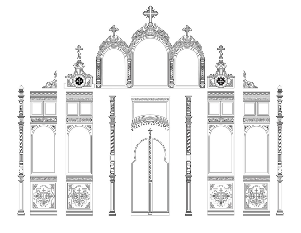 Iconostasis Module, Architectural, Interior, Orthodox, Religious ...