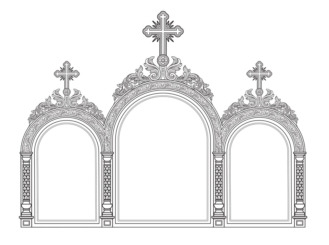 Iconostasis Module, Architectural, Interior, Orthodox, Religious ...