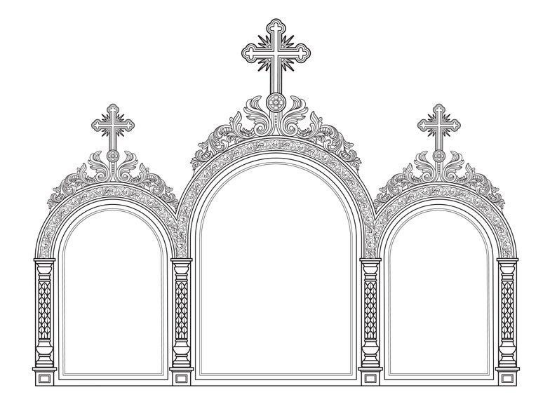 Iconostasis Module, Architectural, Interior, Orthodox, Religious ...