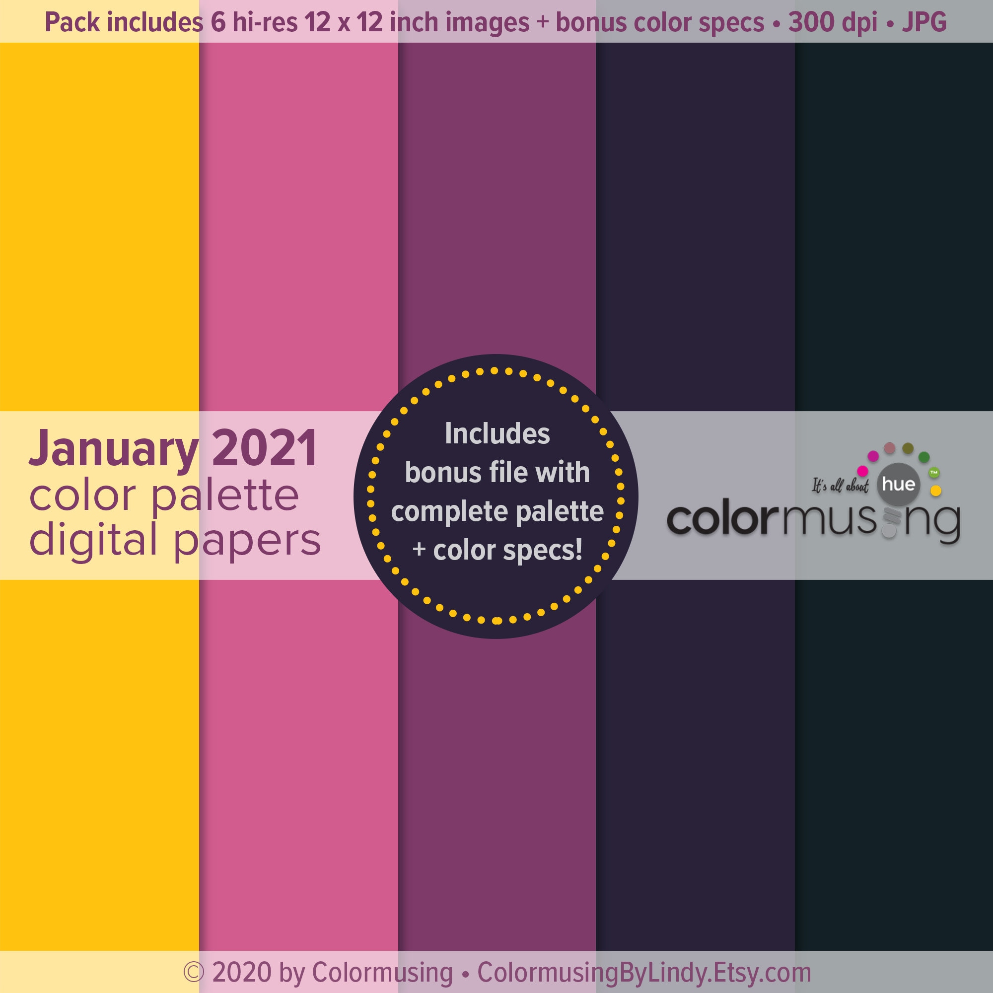 January Colour Palette