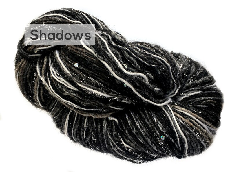 Stranded Skeins OOAK 4-strand Multi-textured Yarn in Shadows - Etsy