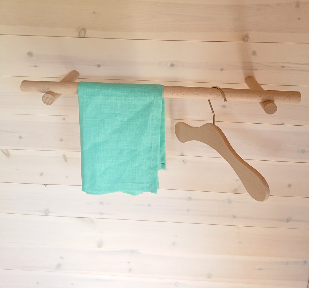 Modern Wooden Rack/coat Rack/minimalistic Hangers/beech Wood/wooden ...