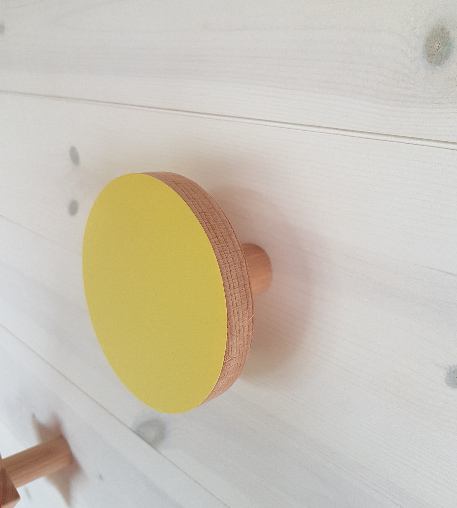 Yellow Hook/wooden Nursery Hook/ Kids Room Wooden Hook/rack/hangers ...