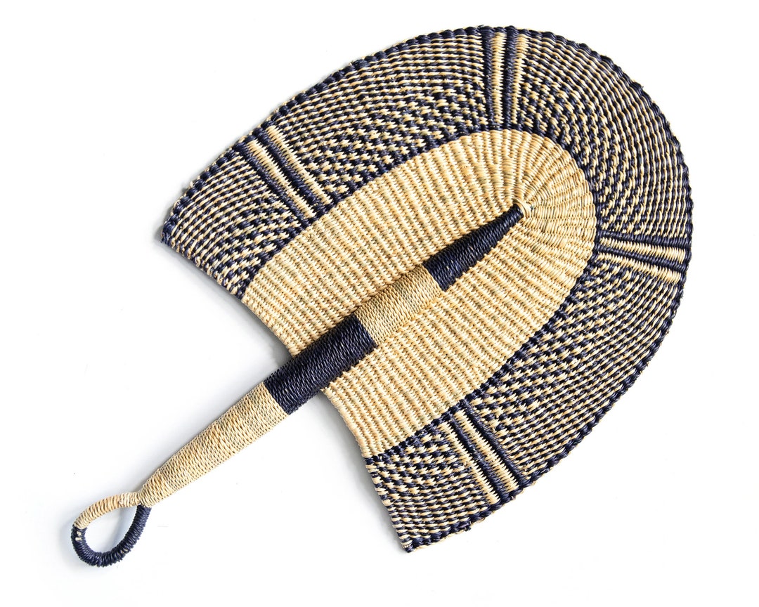 Bolga Fan - Breeze - African Handwoven Decorative Fan in Natural and ...