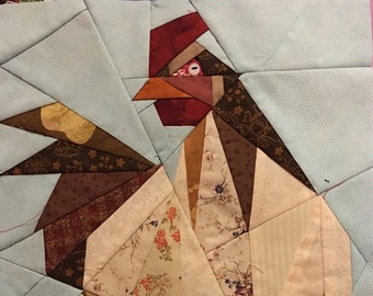 Bottoms Up Paper Pieced Hens, Chicken, Block, Quilting - Etsy
