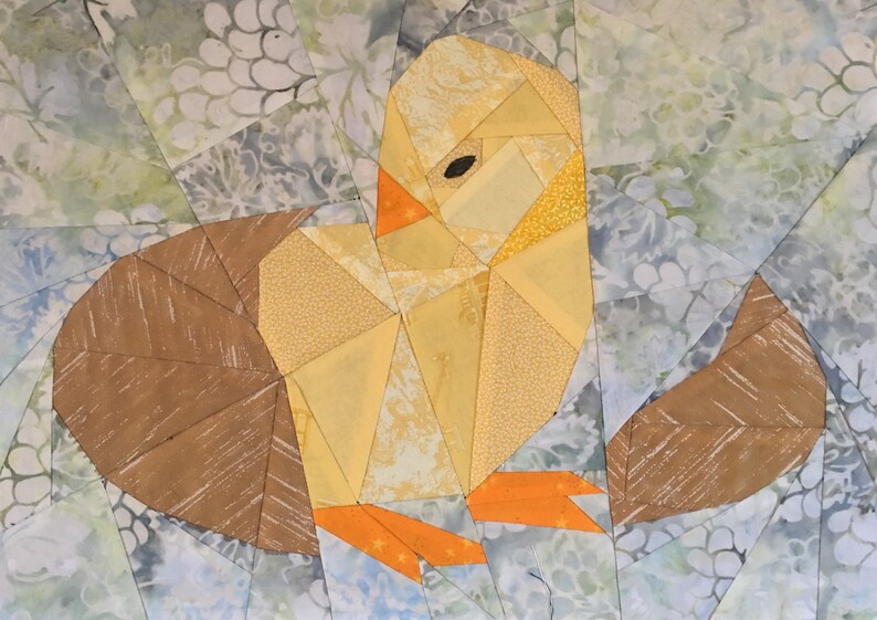 Hatched Chick Paper Pieced Chicken - Etsy