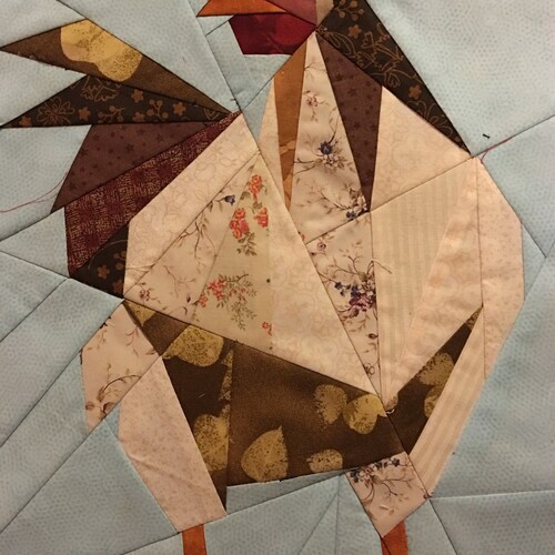 Abstract Chicken rooster Foundation Paper Pieced Quilt - Etsy