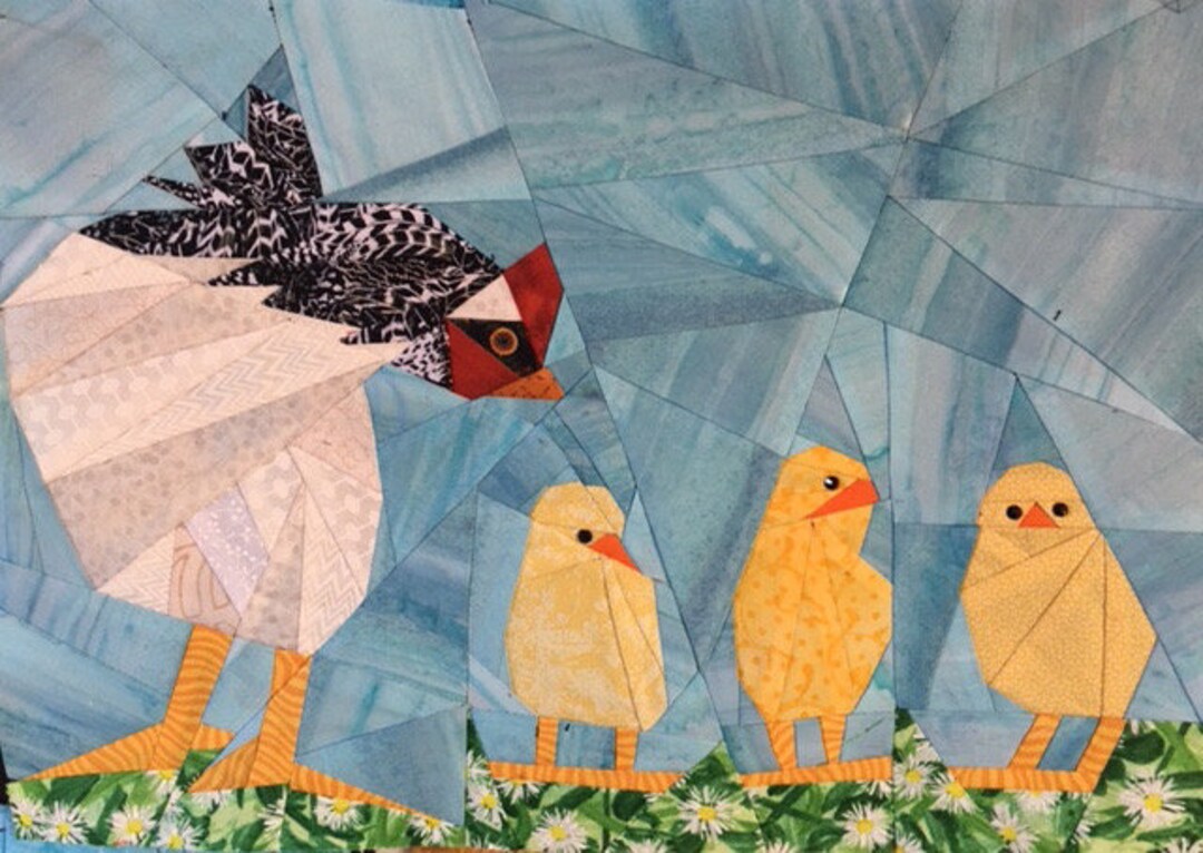 5 Selected Block Patterns of Paper Pieced Chickens - Etsy Canada