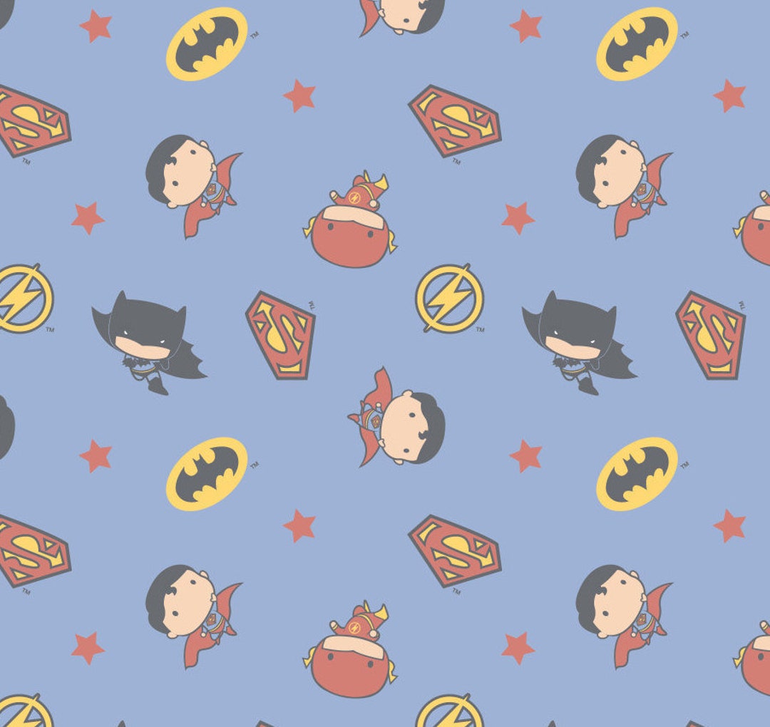 DC Comics Super heroes Cotton Lizenzstoff Stoff Stoff, Stoff, Baumwolle ...